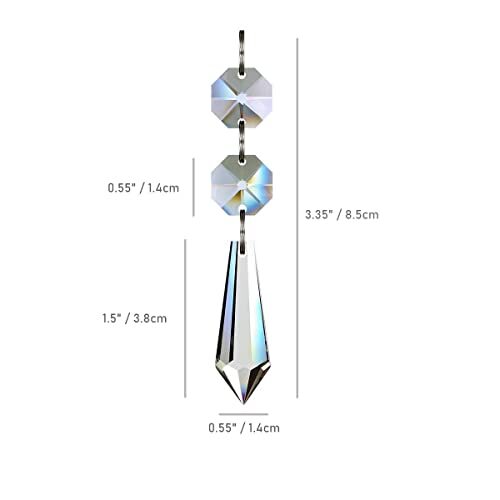 20pcs Chandelier Crystals Replacement Parts Prisms Pendants Hanging ...