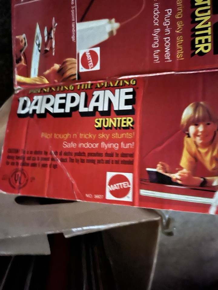 For Parts VINTAGE MATTEL DAREPLANE STUNTER WITH BOX RARE | eBay