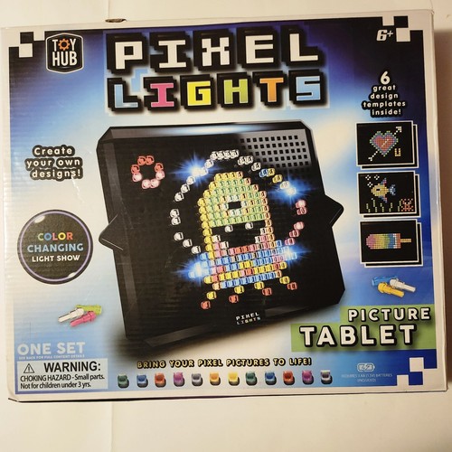 Toy Hub PIXEL LIGHTS (Lite Brite) Picture Tablet-Color Change 6 Design ...