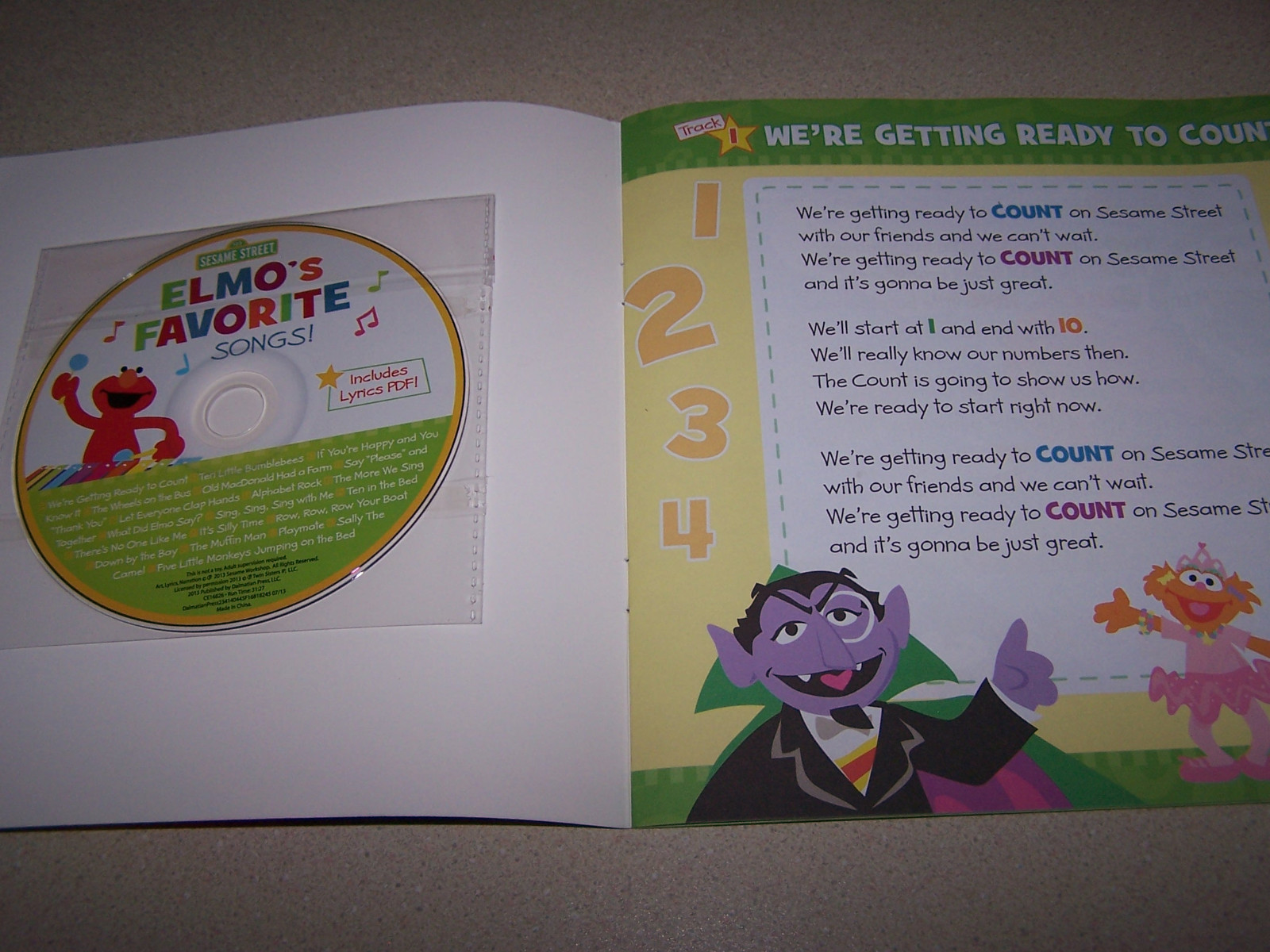 LOT OF 2 SESAME STREET SING A LONG BOOKS WITH CD ELMO'S FAVORITE SONGS ...