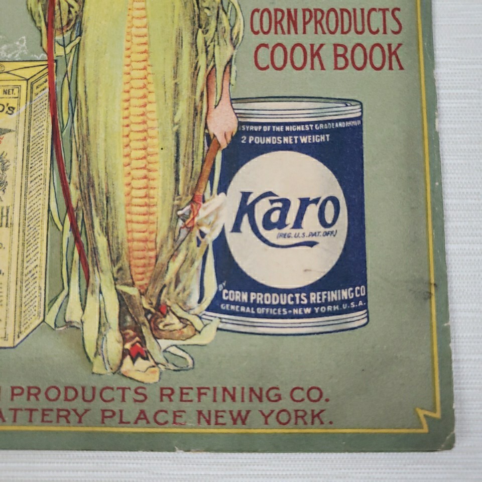 Karo Corn Syrup & Kingsford Corn Starch Advertising Cookbook Desserts ...