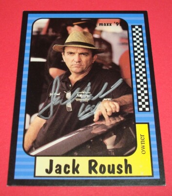 🚗 1991 MAXX #60 NASCAR RACING HOF JACK ROUSH AUTO Autograph Signature 🚗 ...