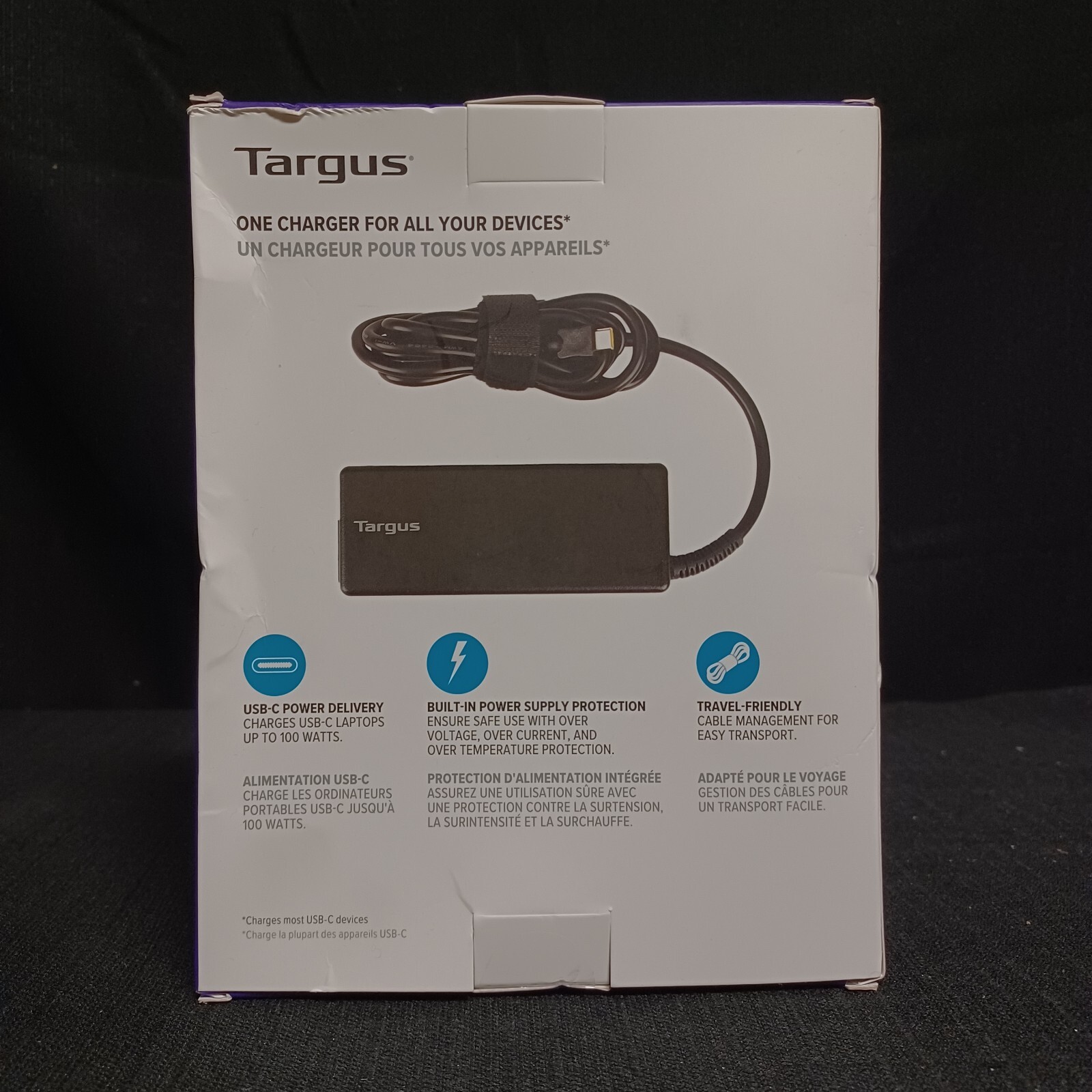 Targus APA108BT 100W USB-C CHARGER BLACK for sale online | eBay