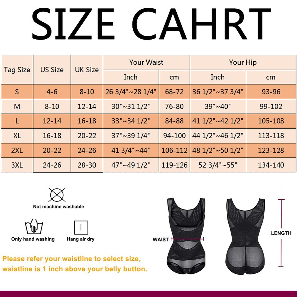 Fajas Colombian Girdle Waist Trainer Butt Lifter Compression Garment ...