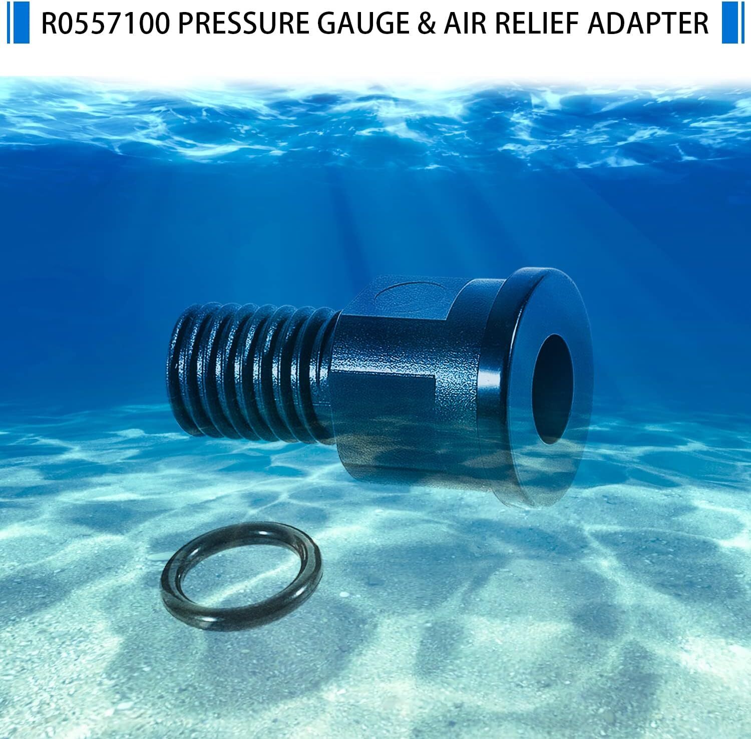 R0557100 Pressure Gauge Adapter for Zodiac Jandy CS Series Cartridge ...