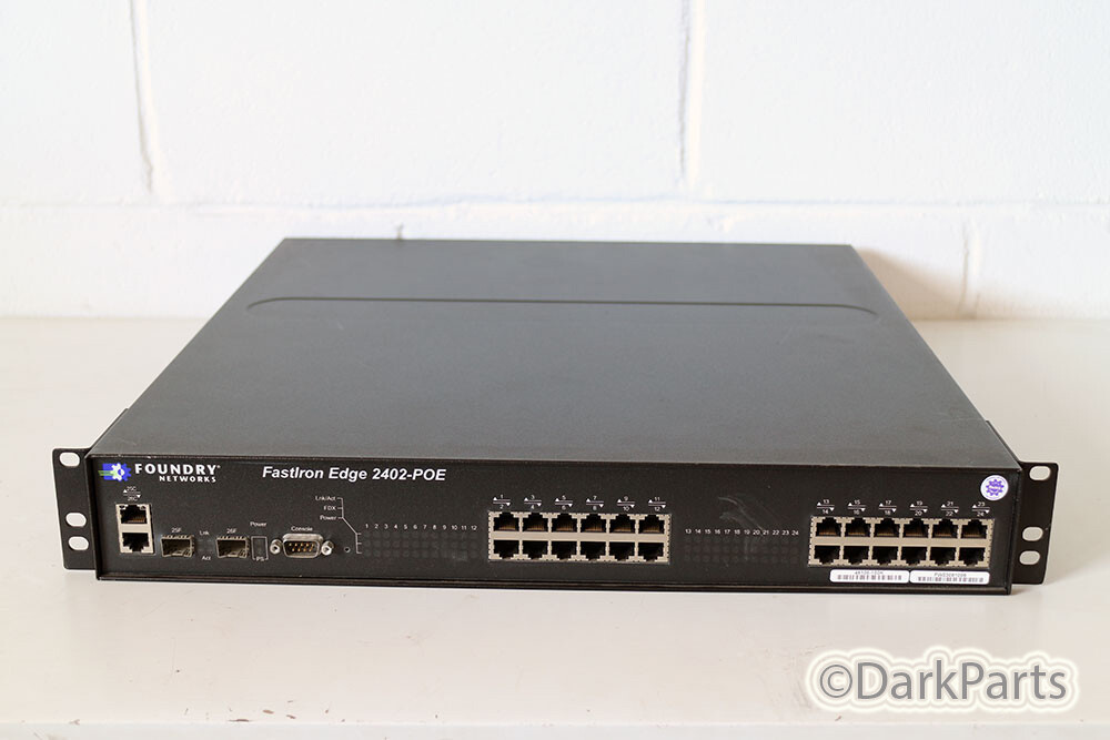 Foundry FastIron Edge 2402-POE Switch Sold without Power Supplies ...