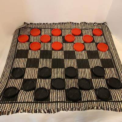 Jumbo Checker Rug Game 3 in 1 Game | eBay