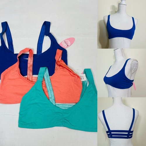 3-pack Anemone Sexy Soft Stretch Comfy Bra Lingerie Pentagram Strappy ...