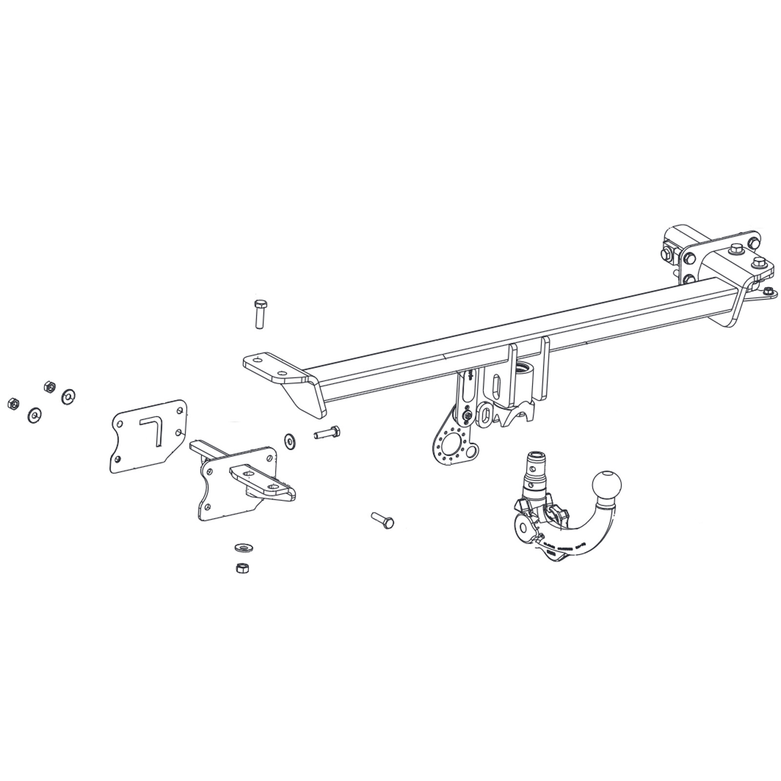 Oris Towbar for Mercedes E Class Estate S213 2016-2023 - Detachable Tow ...