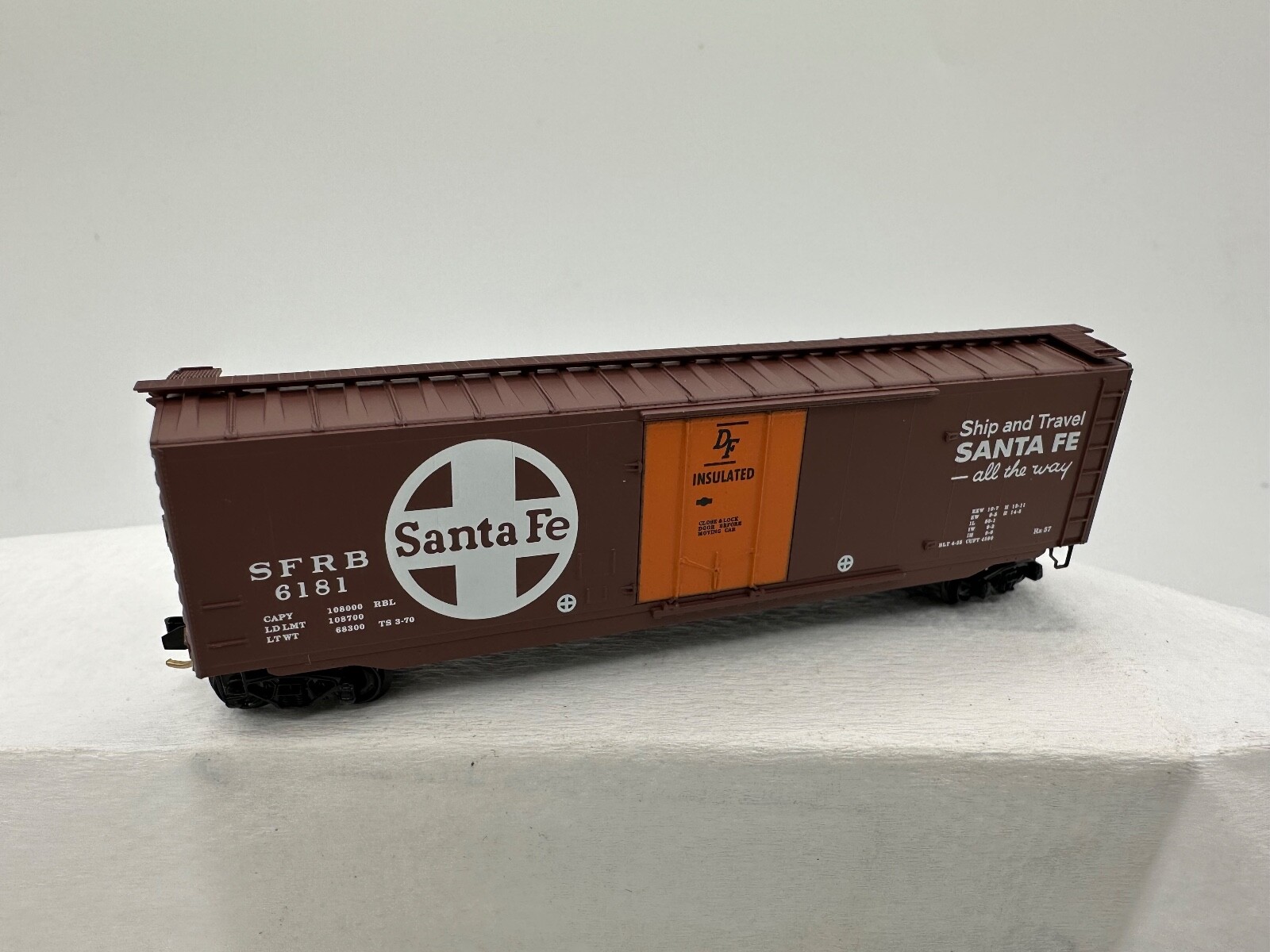 Santa Fe, 50' Standard Box Car, Plug Door, Rd# SFRB 6181 | eBay