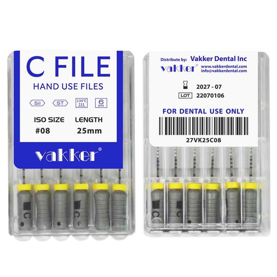 Dental Rotary Endo Endodontic Stainless Steel C Files for Root Canal 21 ...