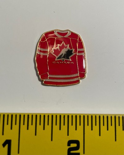 Team Canada Red Jersey Logo Lapel Pin Sticky Back New | eBay