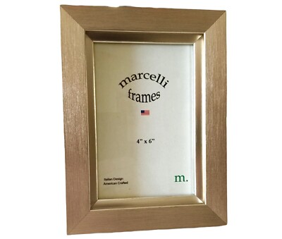 MARCELLI 4" x 6" GOLD TONE ITALIAN PICTURE FRAME ~ ITALY | eBay
