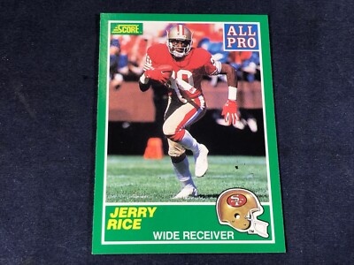 R3-90 FOOTBALL CARD - JERRY RICE SAN FRANCISCO 49ers - CARD #292 - 1989 ...