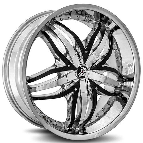 20x8.5"Diablo Wheels Angel Chrome with Black Inserts Rims | eBay