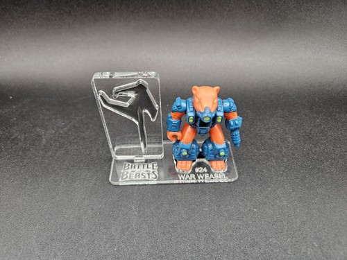 Battle Beasts War Weasel #24 Acrylic Base Set *** No Toy Included ...