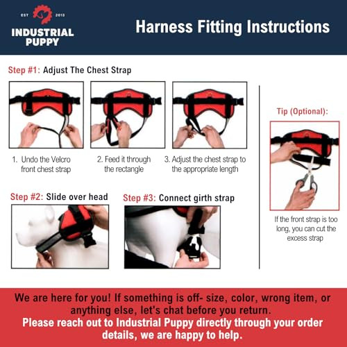 Emotional Support Vest Harness with Hook, Loop Straps and Handle, 2 | eBay