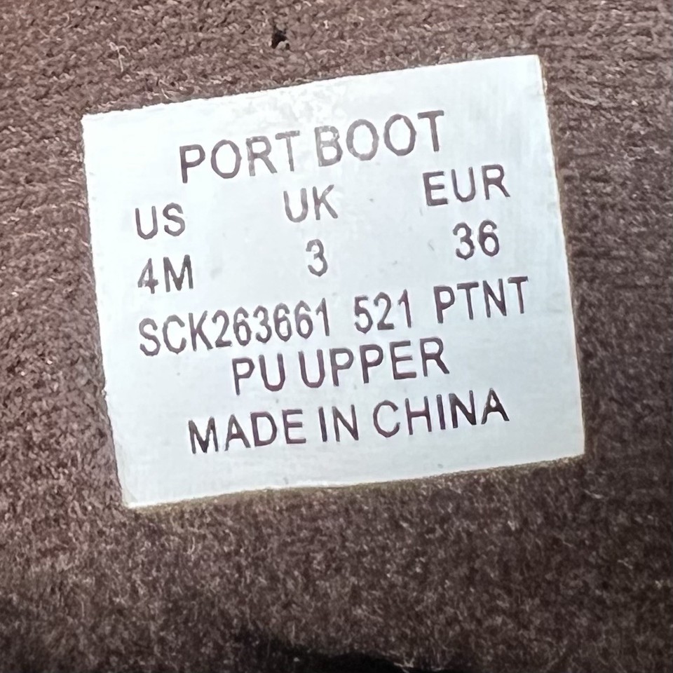 Sperry Port Boot Duck Boots Blue Brown Lace up unisex youth kids size 4 ...