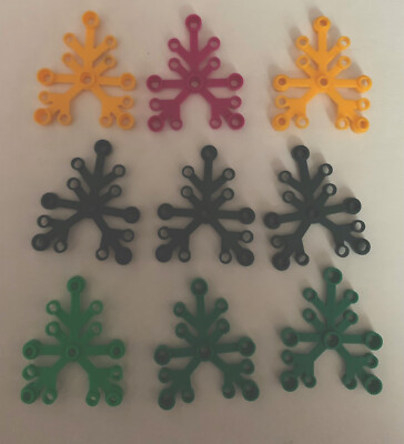 Lego Lot Of 9 Green Orange Magenta 5x6 Plant Leaves, 2417 | eBay