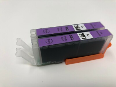 2 Photo Blue Ink CLI-281XXL for Canon TS 8100 8120 8220 8320 9100 9120 ...