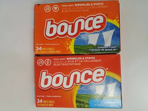 BOUNCE Clothes Softener Wrinkle Static Remover Dryer Sheets Out Fresh ...