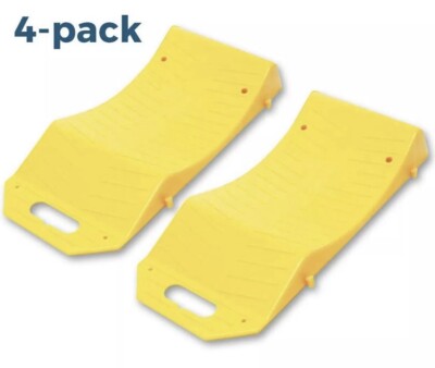 Tire Saver Ramps – Low Profile Curved Vehicle Storage Ramp Set, 4 Pk | eBay