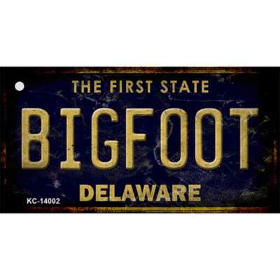 Bigfoot Delaware Novelty Metal Key Chain | eBay