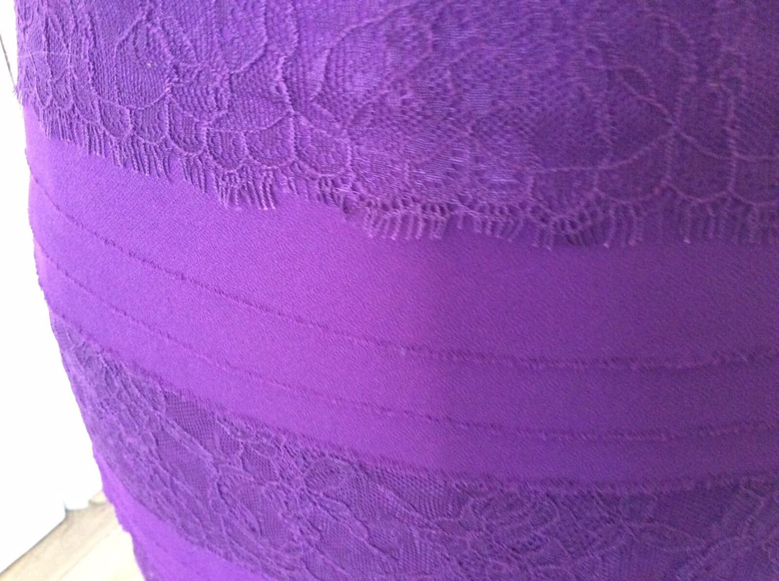 phase eight Purple Magenta Lace Panelled Wiggle Dress Size 16 Length 40 ...