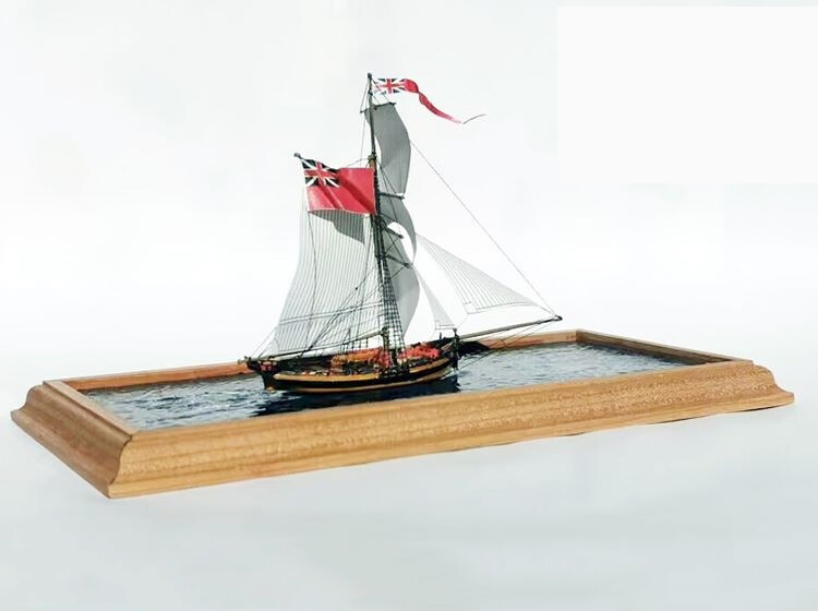 Hms Alert 1777 Sailboat 1:350 116mm Resin Waterline Ship Model Ship Kit ...