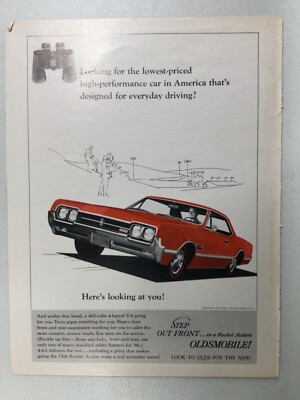 442Adv36 Vintage Advertisement 1966 Oldsmobile 442 Mar 1966 #4 | eBay