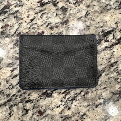 Louis-Vuitton card wallet Blue - Rare! | eBay