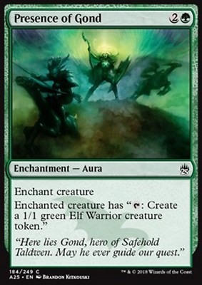 MRM ENGLISH 4x Pr sence de Gond (Presence of Gond) MTG magic M25 | eBay