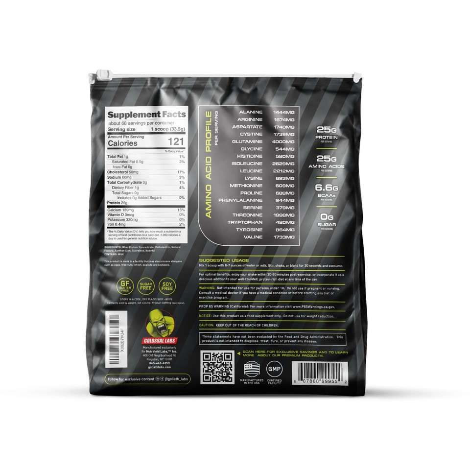 Goliathlabs Muscle Whey Protein Powder 15LB 204 Servings | eBay