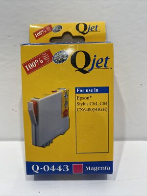 Qjet Q-0443 Magenta Ink for Epson Stylus C64 C84 CX6400 (High) | eBay