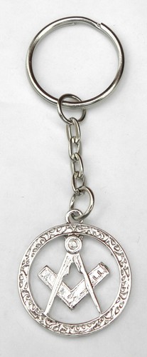 Masonic Square and Compass Key Ring Keyring Freemason Mason ...