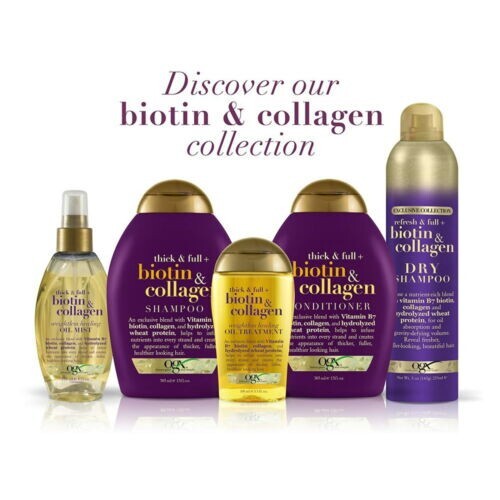OGX Biotin & Collagen Shampoo Volumizing Thickening for Thicker,Fuller ...