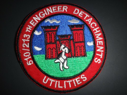 Armée Américaine 510th/213th Engineer Detachments Utilitaires Patch | eBay