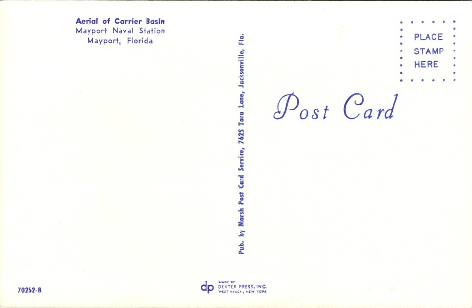 Aerial Carrier Basin Mayport Naval Station Mayport Florida Postcard | eBay