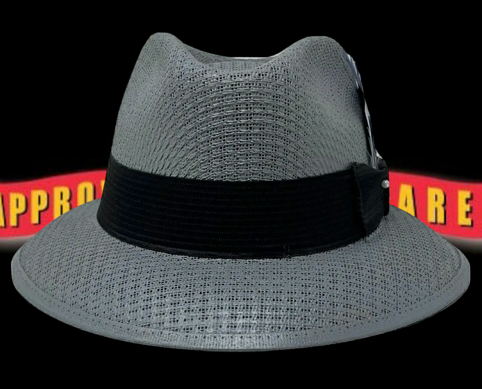 Men' Classic Viejo Gray Lowrider Hat fedora black gray white Combo ...