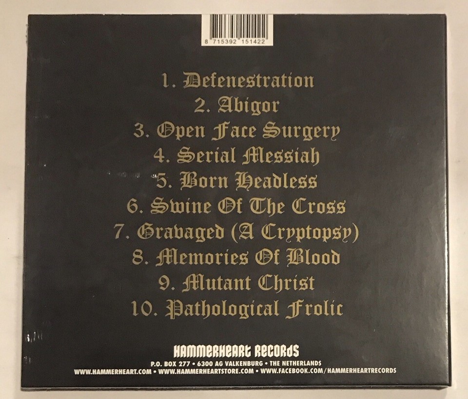 Cryptopsy - Blasphemy Made Flesh CD 2015 Hammerheart - HHR2015-14 [Digipak] *NL 8715392151422| eBay
