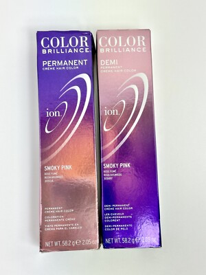 ION COLOR BRILLIANCE SMOKY PINK Crème Hair Color | eBay