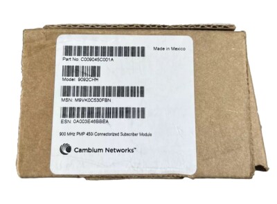 Cambium Networks PMP450i 900MHz Connectorized SM PN: C009045C001A | eBay