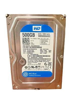 Western Digital WD Blue WD5000AAKX 500 GB SATA III 3.5 in Hard Drive ...