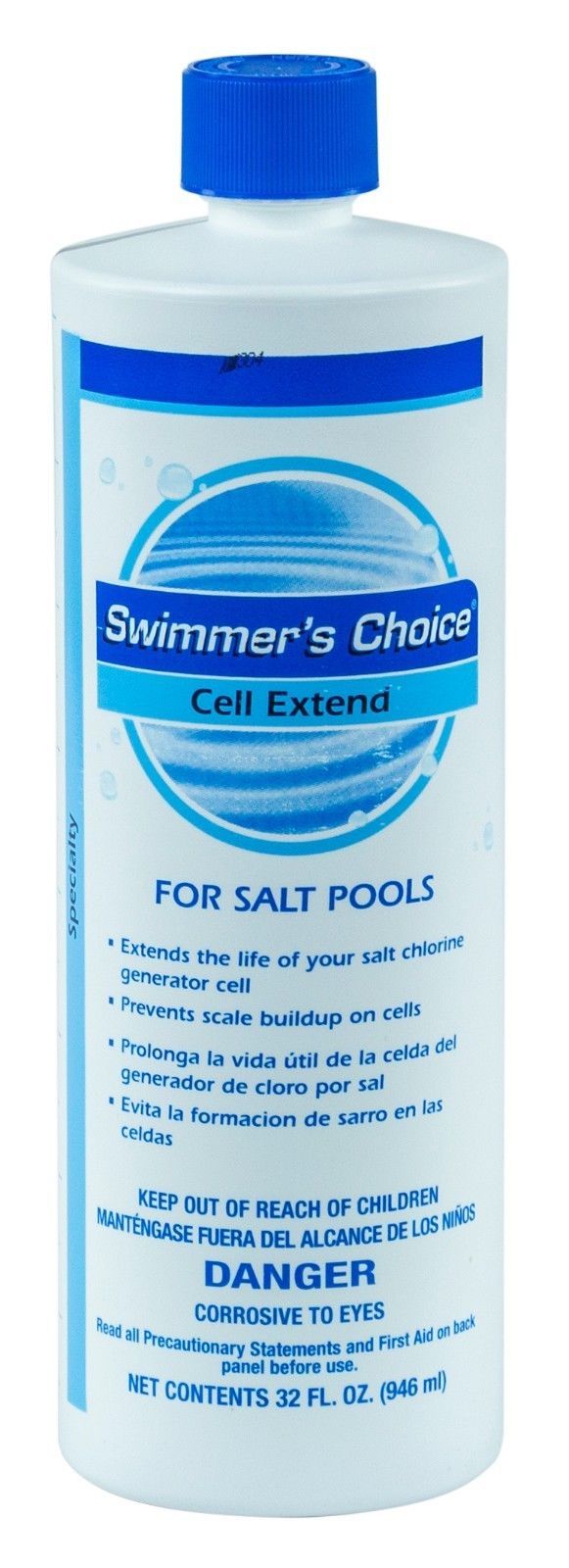 Never Opened Swimmer's Choice Cell Extend for Salt Pools 32 oz. bottle ...