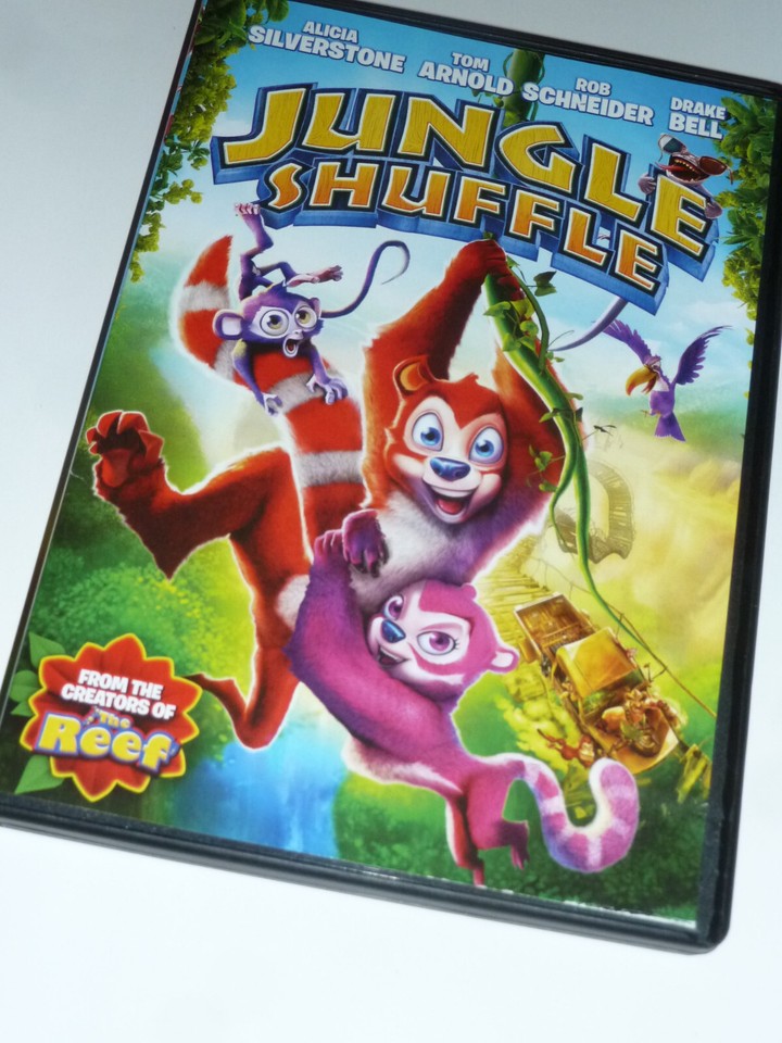 Jungle Shuffle DVD kids cartoon movie coati raccoons monkeys Alicia ...