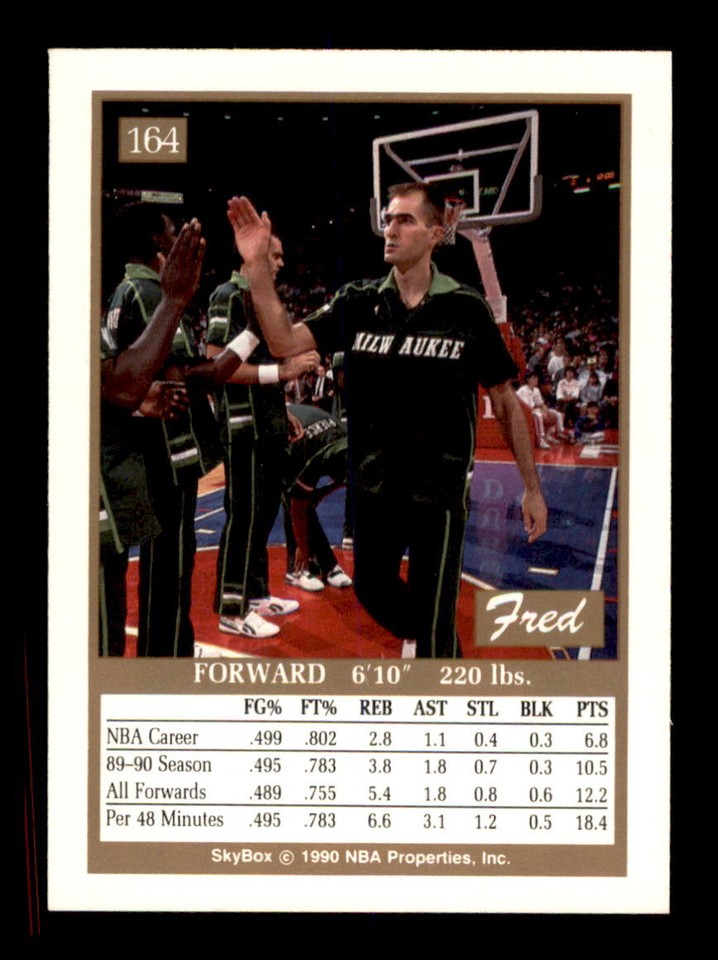 1990 Basketball Skybox Fred Roberts Milwaukee Bucks #164 | eBay