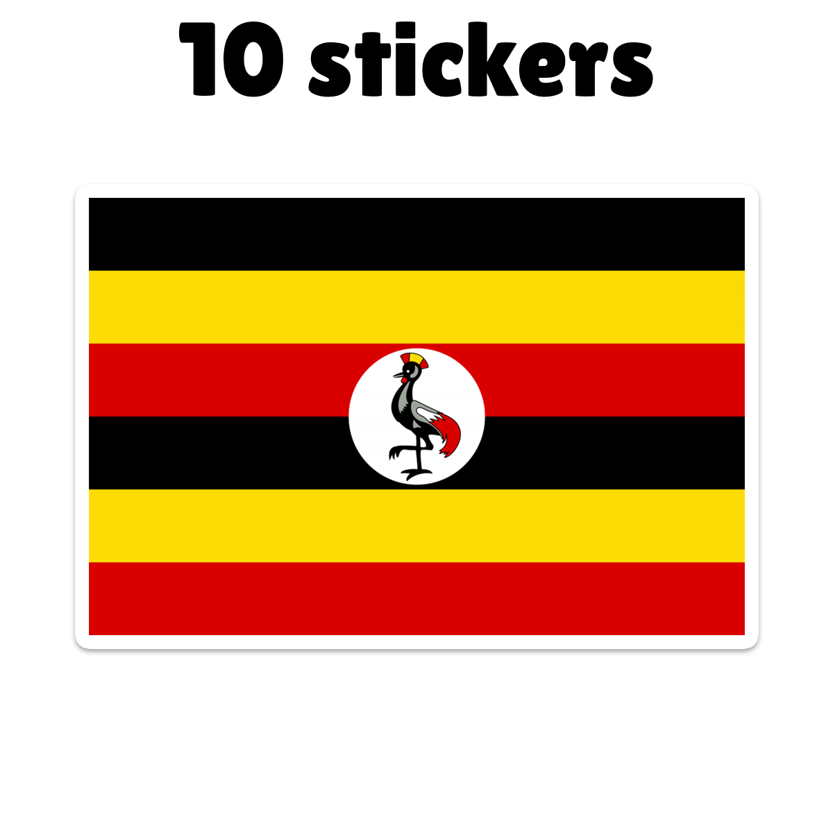 Uganda Flag Sticker Decal Vinyl Fade & Waterproof | eBay Australia