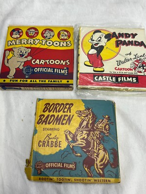 3 X 8mm Cartoon Movies ~ Andy Panda, Border Badmen & Merry Toons ...