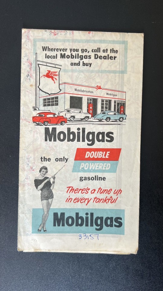Mobil Road Guide Queensland Map - 1950s or 1960s | eBay