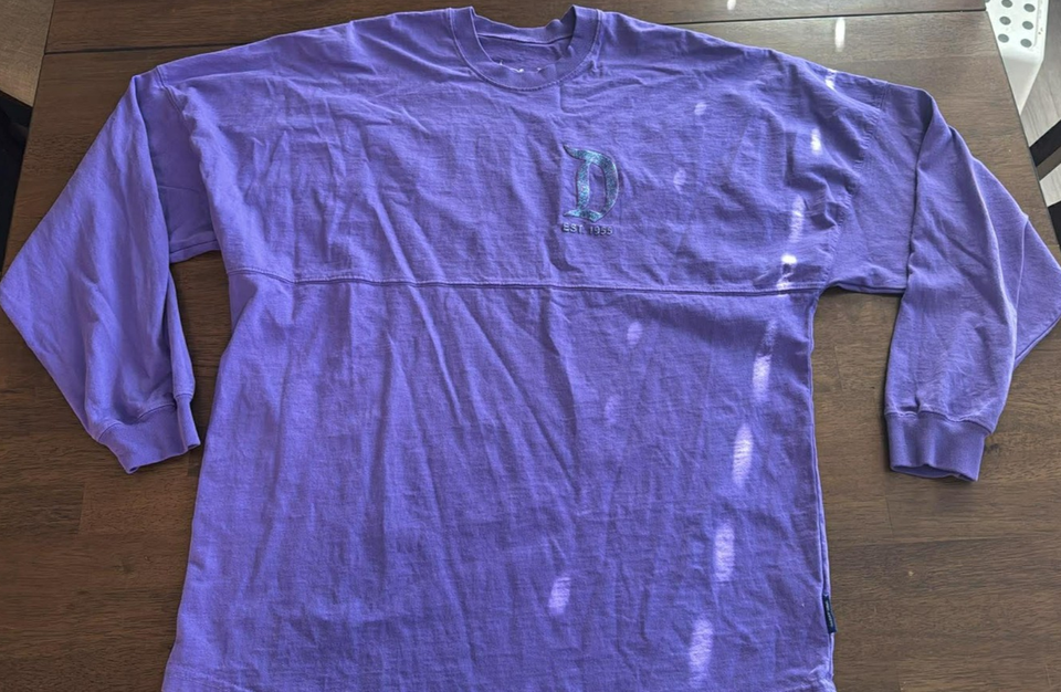 Disneyland Long Sleeve shirt Spirit Jersey Medium Purple | eBay